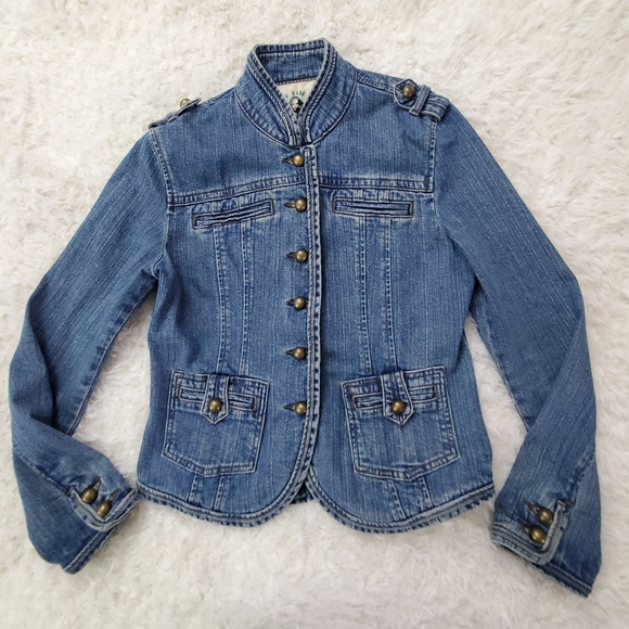 tcm | Jackets & Coats | Rocking Babe Denim Military Inspired Jean ...